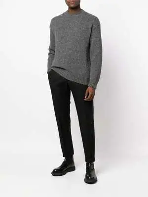 PT TORINO Tapered Wool Trousers - Black