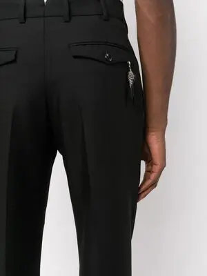 PT TORINO Tapered Wool Trousers - Black
