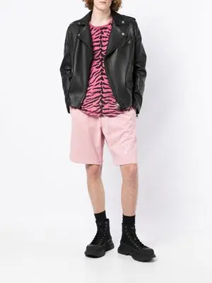 Moschino Logo-print Track Shorts - Pink