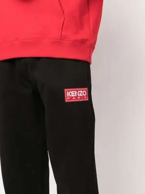 Kenzo Logo-patch Cotton Track Pants