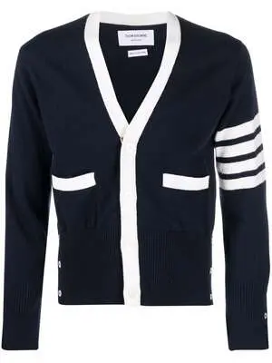 Thom Browne 4-bar Cashmere Cardigan - Blue