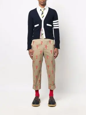 Thom Browne 4-bar Cashmere Cardigan - Blue