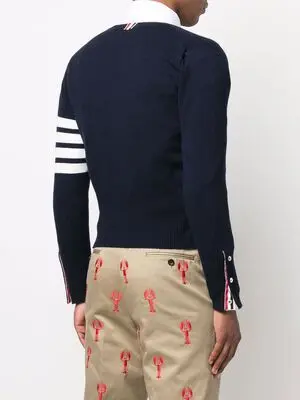 Thom Browne 4-bar Cashmere Cardigan - Blue