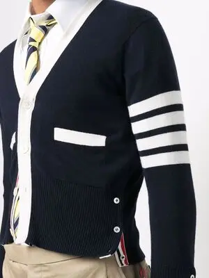 Thom Browne 4-bar Cashmere Cardigan - Blue
