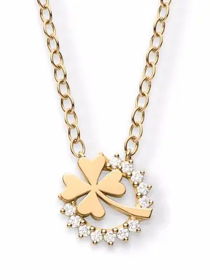 NOUVEL HERITAGE 18kt Yellow Medium Luck Diamond Pendant Necklace