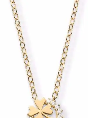 NOUVEL HERITAGE 18kt Yellow Medium Luck Diamond Pendant Necklace