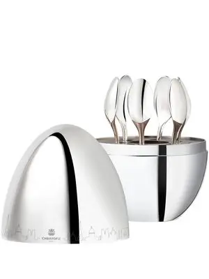 Christofle Mood Skyline Shanghai Espresso Spoon - Silver