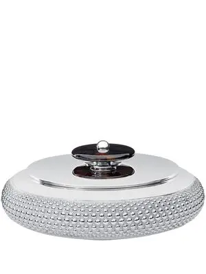 Christofle Perles Decorative Round Box - Silver