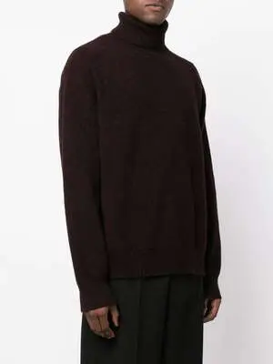 OAMC Logo-knit Roll-neck Jumper - Purple