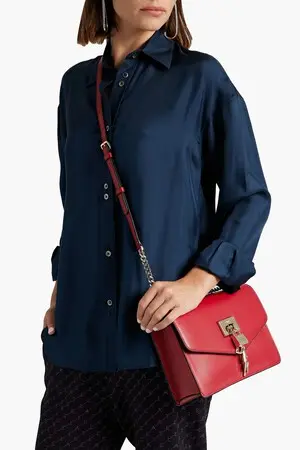 Dkny Elissa Large Embellished Leather Shoulder Bag