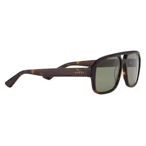 Gucci Aviator Frame Sunglasses - Brown