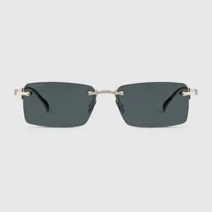 Gucci Rectangular Frame Sunglasses - Gold