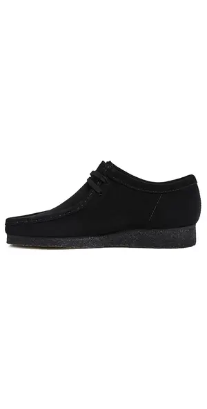 Clarks Suede Wallabee Shoes - Black