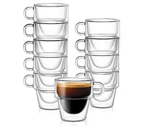 JOYJOLT Set Of 5-oz Stoiva Stackable Double -wall Glasses - One-color