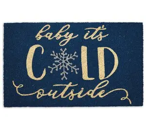 DESIGN IMPORTS Baby It's Cold Doormat - One-color