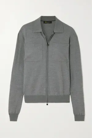 Loro Piana Valsesia Wool Bomber Jacket - Gray
