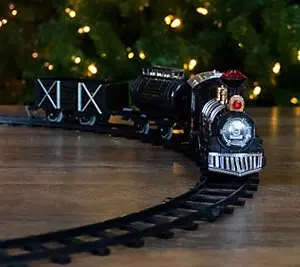 NORTHLIGHT 9 Black & Silver Animated Train Set Sound