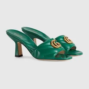 Gucci Double G Slide Sandal Leather