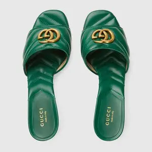 Gucci Double G Slide Sandal Leather