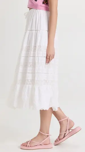 LoveShackFancy Donna Skirt
