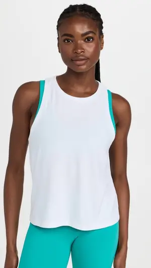 Beyond Yoga Featherweight Rebalance Tank - Cloud White