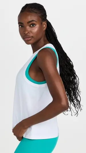 Beyond Yoga Featherweight Rebalance Tank - Cloud White