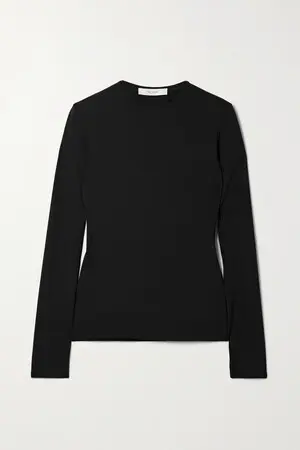 THE ROW Inverness Stretch-jersey Top