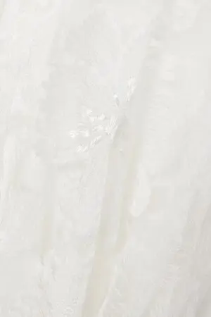 Rime Arodaky Lisa Open-back Embroidered Tulle And Crepe Mini Dress