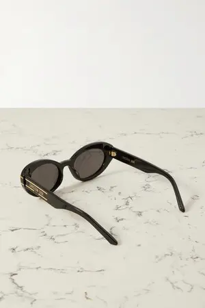 Dior Diorsignature B3u Cat-eye Sunglasses - Black | Editorialist