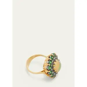 Arman Sarkisyan Opal, Tsavorite, And Diamond Ring
