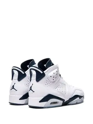 JORDAN Air 6 Retro Midnight Navy Sneakers - White