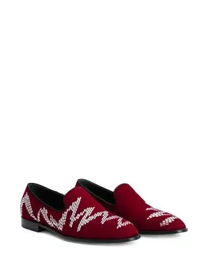 GIUSEPPE ZANOTTI Jareth Shake Embellished Loafers
