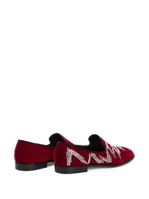 GIUSEPPE ZANOTTI Jareth Shake Embellished Loafers
