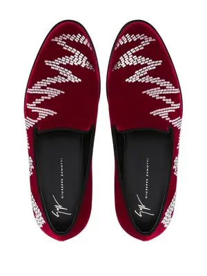 GIUSEPPE ZANOTTI Jareth Shake Embellished Loafers