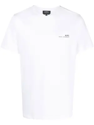 A.p.c. Logo-print T-shirt - White