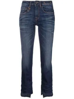 Women's Light Wash Mid-Rise Jeans