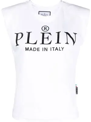 Philipp Plein Logo-print Tank Top - White