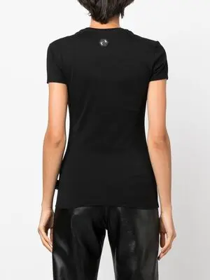 Philipp Plein Crystal-embellished Logo T-shirt - Black
