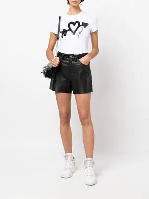 Philipp Plein Crystal-embellished Logo T-shirt - White