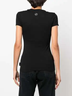 Philipp Plein Crystal-embellished Cotton T-shirt - Black