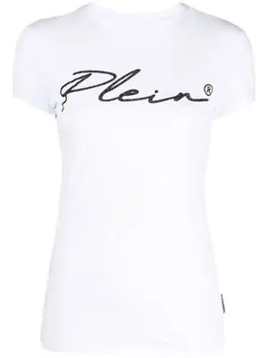 Philipp Plein Script Logo T-shirt - White