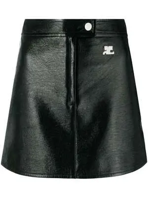 COURREGES Reedition Vinyl A-line Skirt - Green