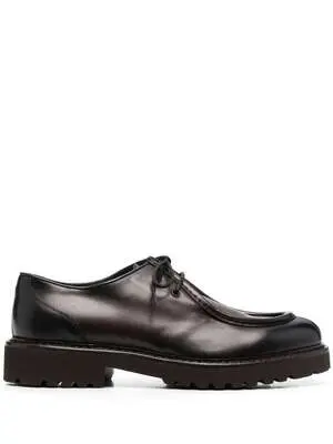 DOUCAL'S Leather Boat Shoes - Brown