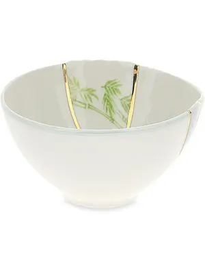 SELETTI Crack Detail Bowl - White
