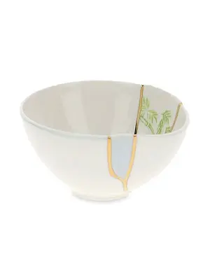 SELETTI Crack Detail Bowl - White