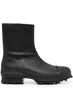 Camper Leather Ankle Boots - Black