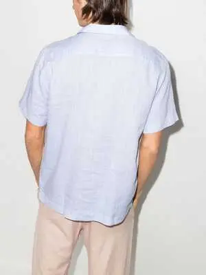 Frescobol Carioca Angelo Linen Shirt - Blue
