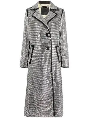 Philipp Plein Crystal-embellished Long Coat