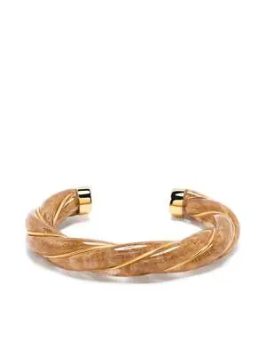 AURÉLIE BIDERMANN Diana Twisted Bangle Bracelet - Gold