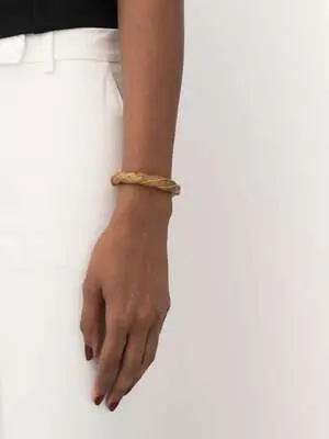 AURÉLIE BIDERMANN Diana Twisted Bangle Bracelet - Gold
